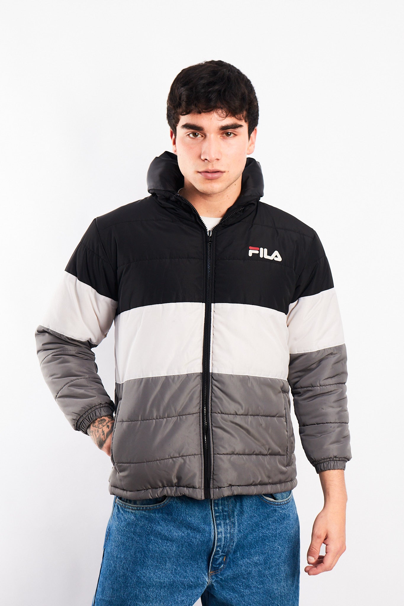 2000 Vintage Fila Colorblock Puffer Jacket (S/M) – Vindays